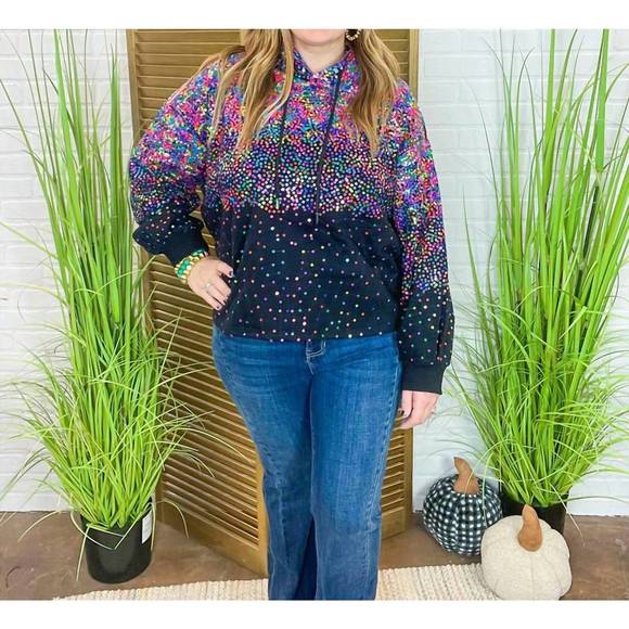 QUEEN OF SPARKLES | Tops | New Queen Of Sparkles Black And Rainbow ...